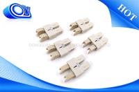 China FTTH LC SC Multimode Duplex Hybrid Fiber Optical Cable Adapter Flange 50/125 Grey Color for sale