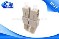 China FTTH LC SC Multimode Duplex Hybrid Fiber Optical Cable Adapter Flange 50/125 Grey Color for sale