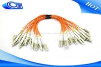 China Orange OM1 / OM2 1M / 3M /5 M Duplex LC to LC Fiber Opitc Pigtail Multi Mode for sale