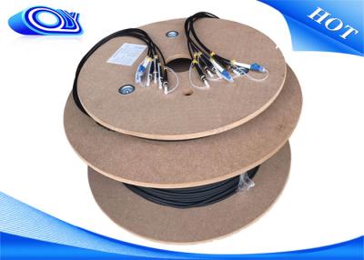 China Outdoor / Armored Fiber Optic Patch Cable / 6 Core Armored Fiber Optic Cable for sale