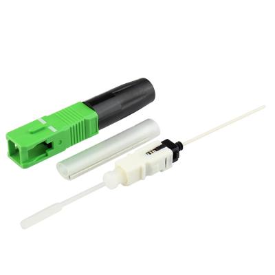 China SOC Hot Melt Type Fiber Optic Fast Connector Fusion Splice On Connector for sale