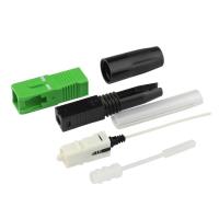 China FTTH SC APC Fiber Optic Quick Connection Fast Connector For Drop Cable / Sc Apc Fast Connector for sale