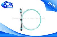 China OM3 MPO / MTP To MPO / MTP Fiber Patch Cord 12 Core Multi Mode for sale