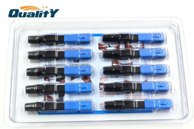 China Sc Fast Connector Insertion Loss 0.2dB Fiber Optic Connector Assembly / Fiber Optic Fast Connectors for sale