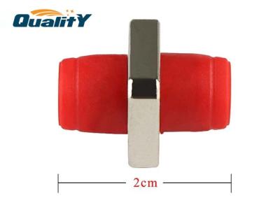 China FC SM Square Copper Fiber Optic Cable Adapter , Simplex Optical Fiber Adapter for sale