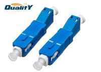China Blue Color Optical Fiber Conversion Adapter High Corrosion Resistance for sale