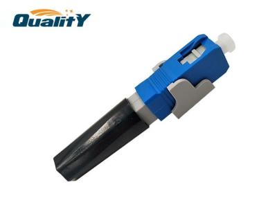 China Optical Fiber  V Groove Design / SC UPC Fiber Optic Quick Fast Connect  50mm, 60mm for Ftth for sale