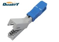China SC UPC Fiber Optic Connector / SC UPC Fiber Optic Fast Connectors Simplex Fiber Optic Connector for sale