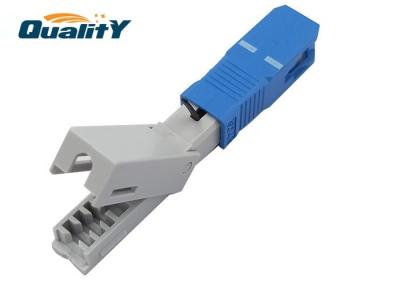 China SC UPC Fiber Optic Connector / SC UPC Fiber Optic Fast Connectors Simplex Fiber Optic Connector for sale