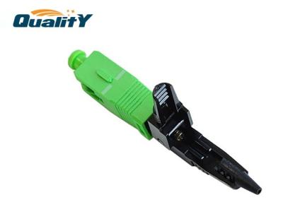 China QSC60K1-APC-0.9  Mountable Fiber Optic Fast Connector With Ceramic Ferrule / SC APC Fast Connector for sale