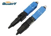 China Machanical Fiber Optic Fast Connector SC UPC APC Quick Connector FTTH Drop Cable / Sc Fast Connector for sale