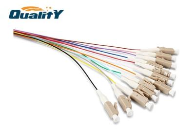 China 50 / 125 LC 12 Core Multimode Fiber Cable / Optic Fiber Pigtail For FTTH for sale