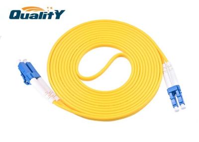 China Duplex Jumper Lc Upc To Lc Upc Fiber Fiber Optic Patch Cord PVC , LSZH Material for sale