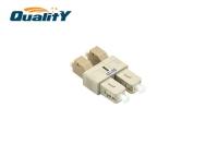 China Gray Color Duplex Fiber Optic Adapter LC Female To SC Male Hybrid Flange for sale