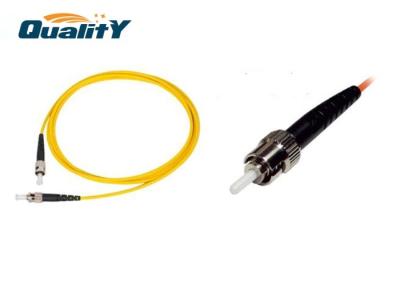 China ST UPC Connector Simglemode Simplex Jumper / ST UPC simplex fiber optic patch cord for sale