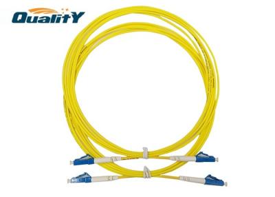 China 3m Length LC UPC Connector / Single Mode Fiber Patch Cord Fiber Optic Patch Cord / LC LC Patch Cord for sale