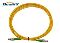 China FC APC To FC APC Connector Optic Fiber Patch Cord For FTTH SM Yellow Cable for sale