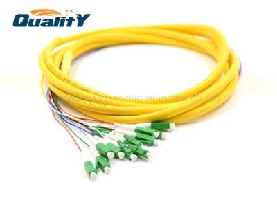 China 12 Strand Single Mode Fiber Optic Cable Diameter 0.9 / 2.0 / 3.0mm for sale
