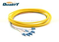 China Low IL Fiber Optic Pigtail LC UPC 6 Core G652D Single Mode Cable for sale