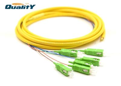 China Six Core G652D G657A LSZH Jacket Fiber Optic Pigtail High Durability for sale