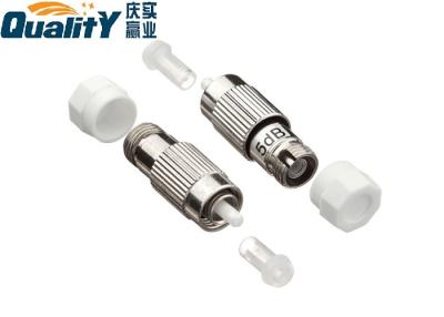 China FC Connector Metal 10db Fiber Optic Attenuator for sale