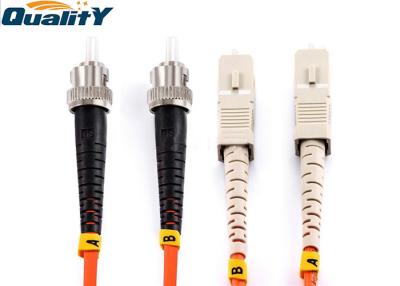 China 3.0mm Diameter OM2 ST SC Multimode Fiber Optic Cable for sale
