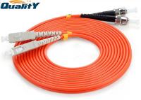 China OM2 ST SC Multimode Duplex Fiber Patch Cord for sale