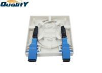 China SC UPC Adapter Indoor Wall Mount 2 Port Fiber Termination Box for sale