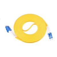 China SM 3.0mm Ceramic Ferrule Optic Fiber Patch Cable With DLC-DLC Connectors for sale