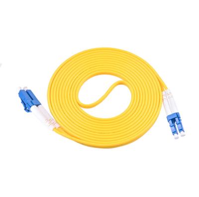 China SM 3.0mm Ceramic Ferrule Optic Fiber Patch Cable With DLC-DLC Connectors for sale