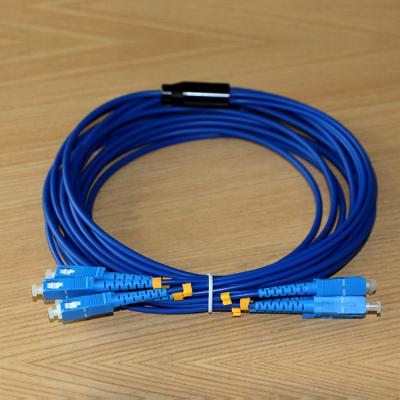 China G657A1 4 Core Fiber Optic Cable , Armored Waterproof Fiber Optic Cable for sale