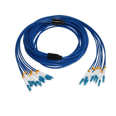 China LC/UPC - LC/UPC 8 Core G657A1 Armored Optical Cable OD5.5mm for sale