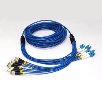 China Outdoor Broadcast 8 Core G657A1 Armored Fiber Optic Patch Cord for sale