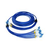 China SM 12 Core G657A1 OD6.0mm Armored Optical Cable Blue Color for sale