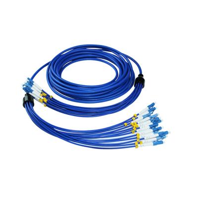 China SM 12 Core G657A1 OD6.0mm Armored Optical Cable Blue Color for sale