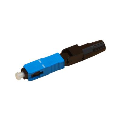 China FTTH Fiber Optic Quick Connector Single Mode UPC APC Fiber Optic Quick Connector SC UPC Fiber Fast Connector for sale