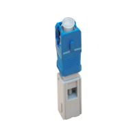 China Fast Installation Quick Assembly Connector SC UPC SM Blue Fiber Fast Field Connector for sale