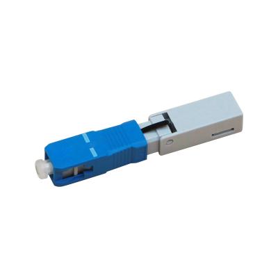 China Insertion Loss 0.2dB SC UPC Fiber Optic Fast Connector 50mm Dimension for sale