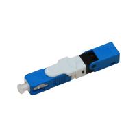China Single Model SC Type Fiber Optic Fast Connector FTTH Low Polarization Dependent Loss for sale
