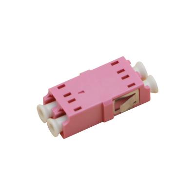 China Low Insertion Loss LC UPC Duplex Optic Fiber Adapter Without Flange for sale