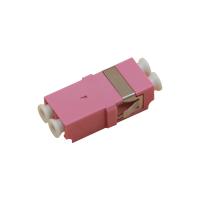 China Low Insertion Loss LC UPC Duplex Optic Fiber Adapter Without Flange for sale