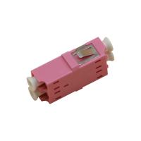 China Low Insertion Loss LC UPC Duplex Optic Fiber Adapter Without Flange for sale