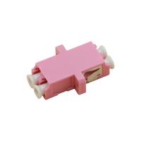 China Ceramic Sleeve Fiber Optic Adapter Plactic Single Mode Duplex SC APC Coupler For FTTH for sale