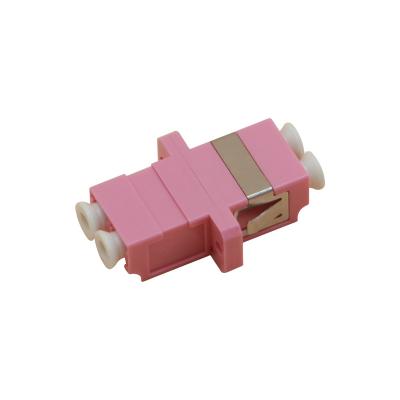China Ceramic Sleeve Fiber Optic Adapter Plactic Single Mode Duplex SC APC Coupler For FTTH for sale
