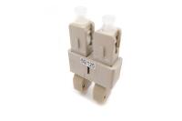 China FTTH LC SC Multimode Duplex Hybrid Fiber Optical Cable Adapter Flange 50/125 Grey Color for sale