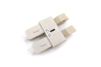 China FTTH LC SC Multimode Duplex Hybrid Fiber Optical Cable Adapter Flange 50/125 Grey Color for sale