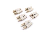 China FTTH LC SC Multimode Duplex Hybrid Fiber Optical Cable Adapter Flange 50/125 Grey Color for sale