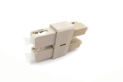 China FTTH LC SC Multimode Duplex Hybrid Fiber Optical Cable Adapter Flange 50/125 Grey Color for sale