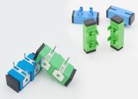 China QADSC-APC-005 Sc apc adapter with metal foot Fiber Optic Connector Adapters For PCB Board for sale
