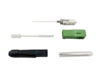 China SC/APC UPC hot melt type fiber optic fast connector / simplex fiber optic connector for sale